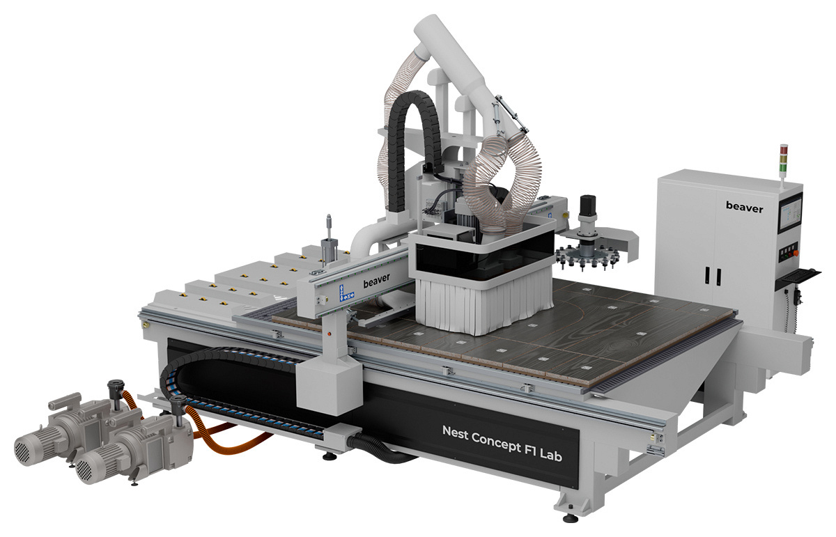 Фрезерные обрабатывающие центры с ЧПУ Beaver NEST CONCEPT F1 и F1 LAB ...